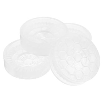 SOLUSTRE 4 St&uuml;ck Transparente Dicke Silikon Stuhlbeinschoner 45mm rutschfest und Ger&auml;uschd&auml;mpfend Universelle Tisch und Stuhlbein&uuml;berz&uuml;ge f&uuml;r Hartholzb&ouml;den