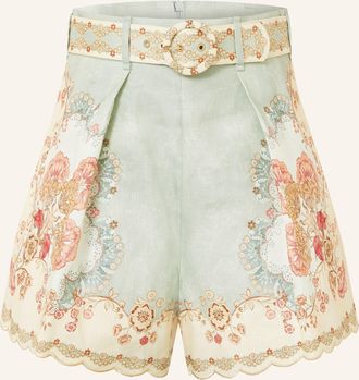Zimmermann Leinenshorts Daylight gruen
