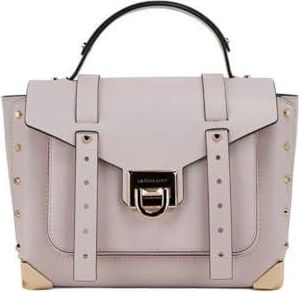 Michael Kors Manhattan Medium Top Handle School Satchel Leather Bag