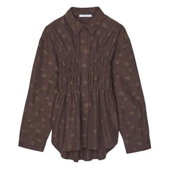 Cecilie Bahnsen Damen, Blusen & Hemden, Braun, XSGr&ouml;&szlig;e