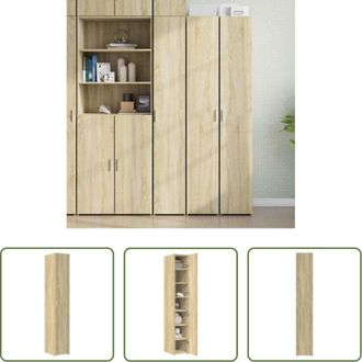 vidaXL vidaXL Holzwerkstoff - Highboard Sonoma-Eiche 30x42,5x185 cm Holzwerkstoff