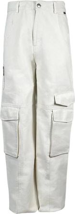 GCDS Gcds, Homme, Pantalons, Blanc, Taille: M Ultracargo Pantalons