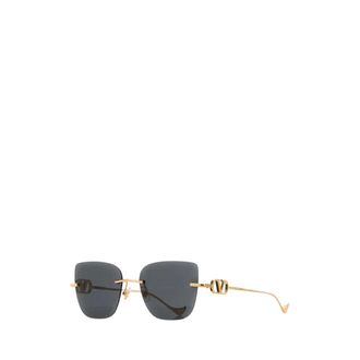 Valentino Garavani VLogo Signature 54 mm Square Sonnenbrille - - Accessories - Damen - Gelb - ONE SIZE
