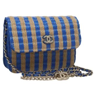 Chanel Pre-owned Toile sacs-chanel - Femme - Pre-owned - Bleu - Taille: ONE Size