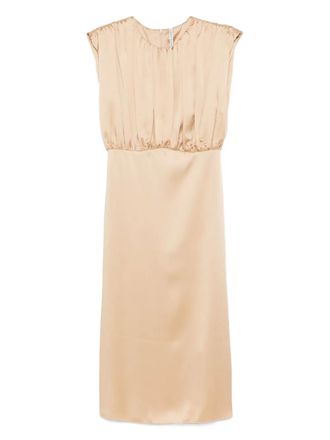 Liviana Conti robe à design sans manches - Or