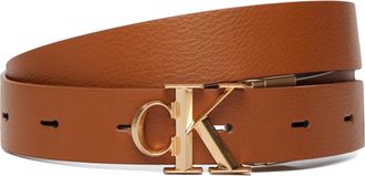 Calvin Klein Dameng&uuml;rtel Calvin Klein Facet CK Pebble LV04F7044G Braun
