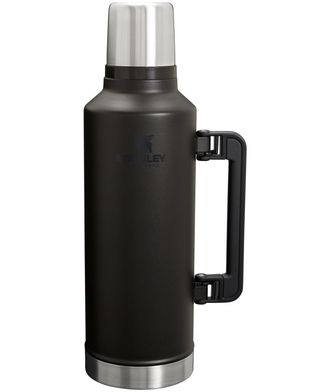 Stanley Legend&auml;re Classic Flasche 2.5 QT Schwarz 2.0 - 24 Stunden hei&szlig;/kalt - Edelstahl - Thermos - Isolierte Getr&auml;nkeflasche - 2.37 Liter