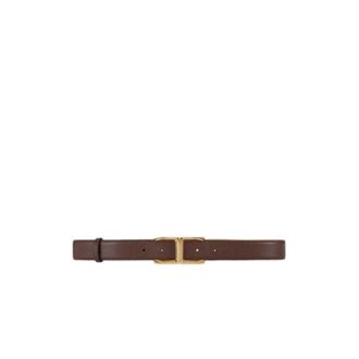 Elisabetta Franchi Femme, Accessoires, Brun, Taille: M Leather Belt