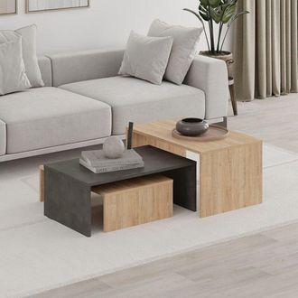Calicosy Calicosy - Set de 3 tables basses Trio - L80 cm