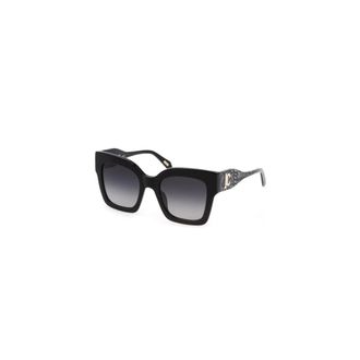 Just Cavalli Femme, Accessoires, Noir, Taille: ONE Size Lunettes de soleil noires avec verres carr&eacute;s et contraste