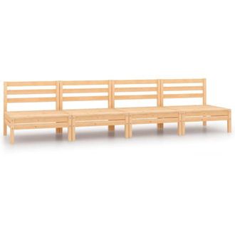 vidaXL Vidaxl - Canap&eacute;s centraux de jardin 4 pcs Bois de pin massif