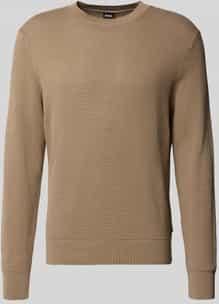 HUGO BOSS Regular Fit Pullover aus reiner Baumwolle Modell Lalex