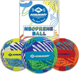 Schildkrot Fitness Neopren Beachvolleyball Größe 5 | Ø 21 cm | salzwasserfest & rutschfest | weiche, griffige Oberfläche | Ideal für Strand, Garten, Kinder & Erwachsene