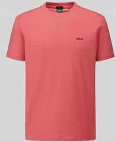 HUGO BOSS Regular Fit T-Shirt mit kleinem Logo-Schriftzug