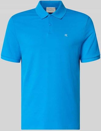 Calvin Klein Jeans Straight Fit Poloshirt mit Label-Stitching