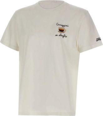MC2 Saint Barth Homme, Tops, Blanc, Taille: L Portofino Correggimi se Sbaglio T-Shirt