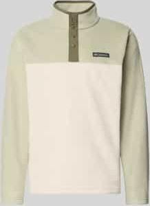 Columbia Fleecepullover mit Stehkragen und Label-Detail