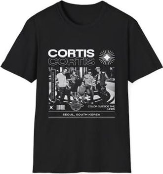 Generic CORTIS 2025 Fan Support Merch Cotton T-shirt unisexe &agrave; manches courtes - T-shirt graphique inspir&eacute; de la K-Pop pour hommes et femmes fans de K-Pop, No