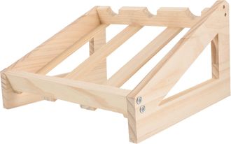 BESPORTBLE VANZACK Rustikales Stabiles Holz weinregal f&uuml;r Flaschen Kleines Tisch weinregal mit Minimalistischer Oberfl&auml;che als Moderner Flaschenhalter und Dekora