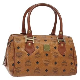 MCM Pre-owned Cuir sacs-main - Femme - Pre-owned - Brun - Taille: ONE Size