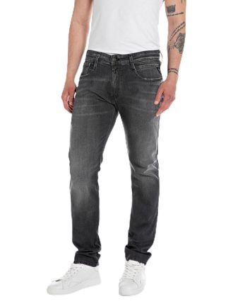Replay Herren Jeans Anbass Slim-Fit Bio, Dark Grey 097 (Grau), 27W / 32L
