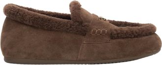 Estro & Luminara Femme, Chaussures, Brun, Taille: 36 EU Mocassins en Velours Doubl&eacute;s de Fourrure