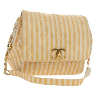 Chanel Pre-owned Vintage Canvas Shoulder Bag - - Pre-owned - Damen - Beige - ONE SIZE