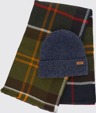Barbour Zweiteiliges Geschenkset von mit Schal und M&uuml;tze mit Tartanmuster