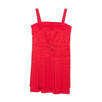 Fendi Faille Kleid - - Dresses - Damen - Rot - S