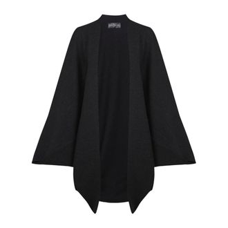 Cortana Fabiola Cocoon Coat - - Jackets - Damen - Schwarzk - ONE SIZE