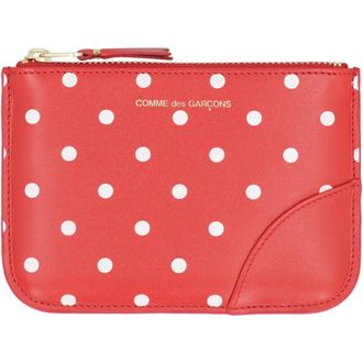 Comme Des Gar&ccedil;ons Kleine flache Ledertasche - - Accessories - Damen - Rot - ONE SIZE