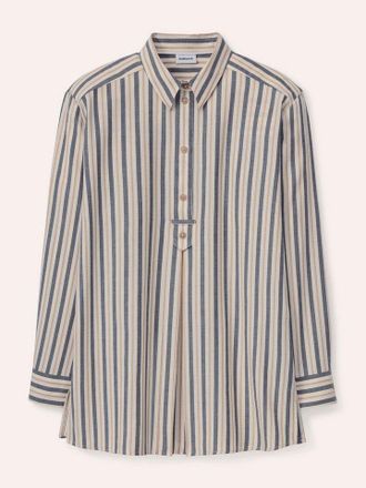 Walbusch Langarmbluse Damen Bluse aus Polar-Flanell Blusenkragen Langarm, modern, pflegeleicht, atmungsaktiv, w&auml;rmend