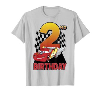 Disney Pixar Cars Lightning McQueen 2nd Birthday Peel Out T-Shirt