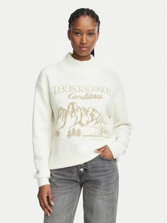 Blauer Pullover Fanesy 26WBLDM10617 007648 Creme Relaxed Fit