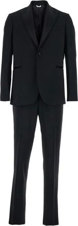 Pla&icirc;n Plain, Homme, Costumes, Noir, Taille: S Costume crois&eacute; avec revers en pointe