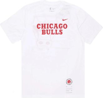 Nike Chicago Bulls Tee Essential White - - Sport - Herren - Wei&szlig; - L