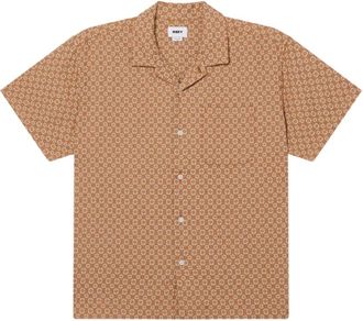 Obey Homme, Chemises, Brun, Taille: L Short Sleeve Shirt