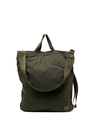 Porter-Yoshida & Co. sac porté épaule à patch logo - Vert