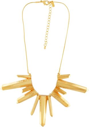 Dansk Copenhagen Collier court &agrave; pendentif cube - Femme - Accessoires - Jaune - Taille: ONE Size