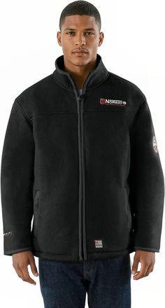 Geographical Norway Fleecejacke f&uuml;r Herren, Schwarz, XXL