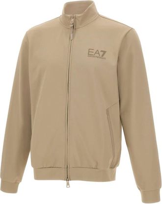 Emporio Armani Emporio Armani Ea7, Homme, Sweatshirts et sweats &agrave; capuche, Beige, Taille: XL Zip-throughs