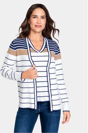 Olsen Strickjacke 11004286 Bunt Regular Fit
