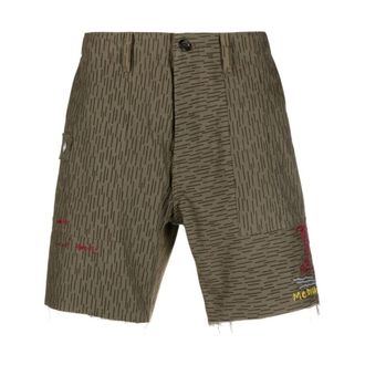 President's Braune Gestreifte Baumwollshorts - - Shorts - Herren - Braun - W34