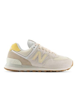 New Balance 574 Sneaker in Sea Salt-Wei&szlig;