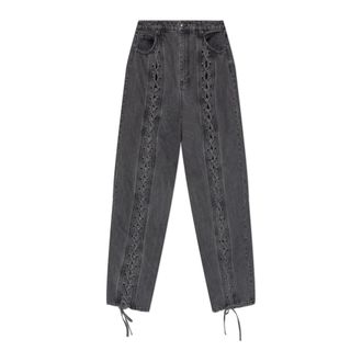 Rotate Rotate Birger Christensen, Femme, Jeans, Gris, Taille: W27 Jean avec cravate