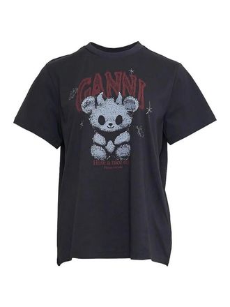 Ganni Jupe Midi - Gris
