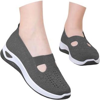 Generic Chaussures Orthop&eacute;diques pour Femme, Chaussures sans Lacets Antid&eacute;rapantes avec Maille pour Femme, Basket de Marche &Agrave; Plateforme Orthop&eacute;dique L&eacute;g&egrave;res 