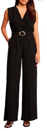 Morgan Overall, weites Bein, mit Schnallendetail, Schwarz, Gr&ouml;&szlig;e 34