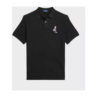 Ralph Lauren Homme, Tops, Noir, Taille: L Polo Classique Coupe Standard