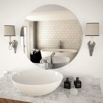 vidaXL Wandspiegel 70 cm Rund Glas Vidaxl